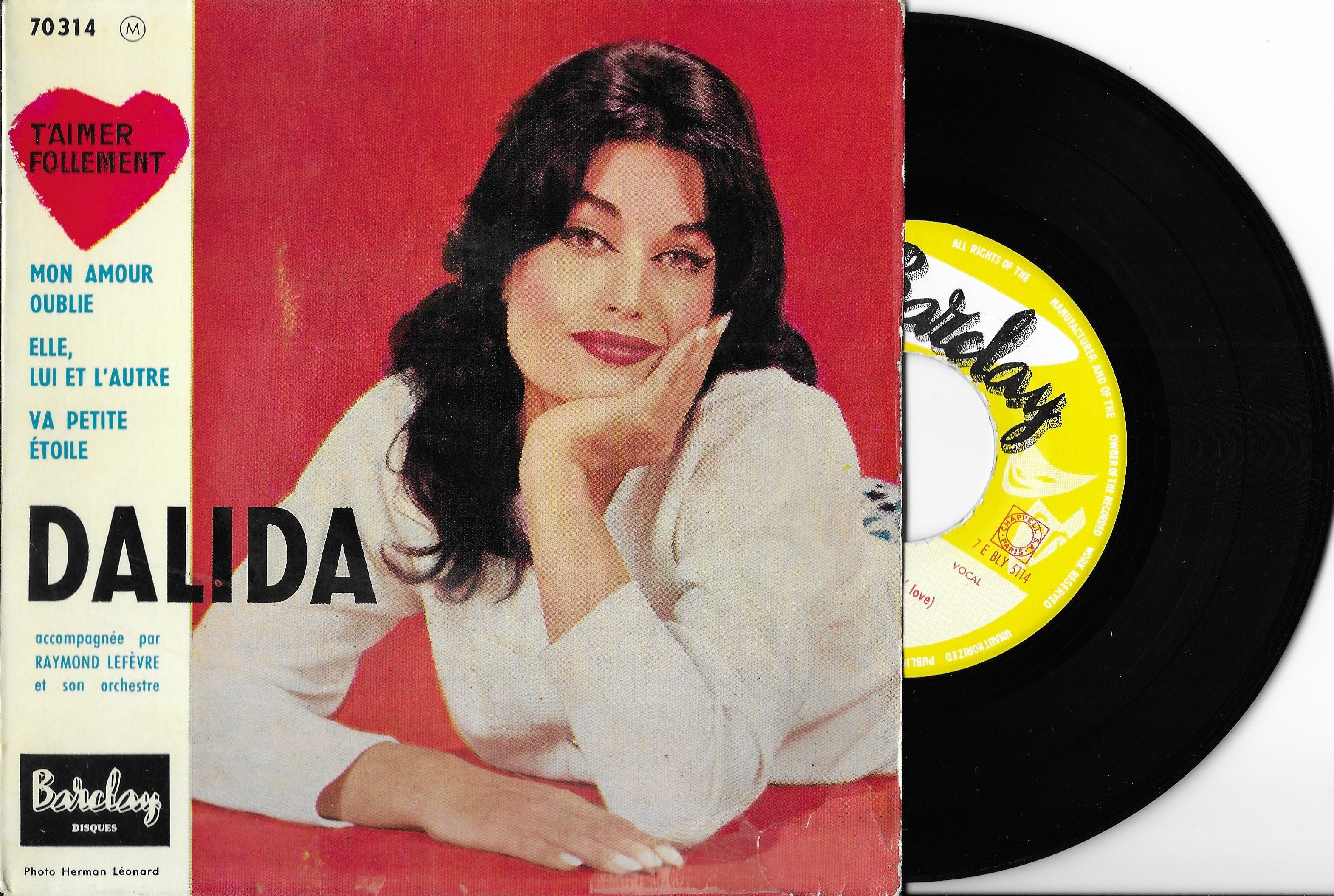 Disque Vinyle 45 tours EP Occasion - DALIDA - T'aimer Follement – digg'O'vinyl