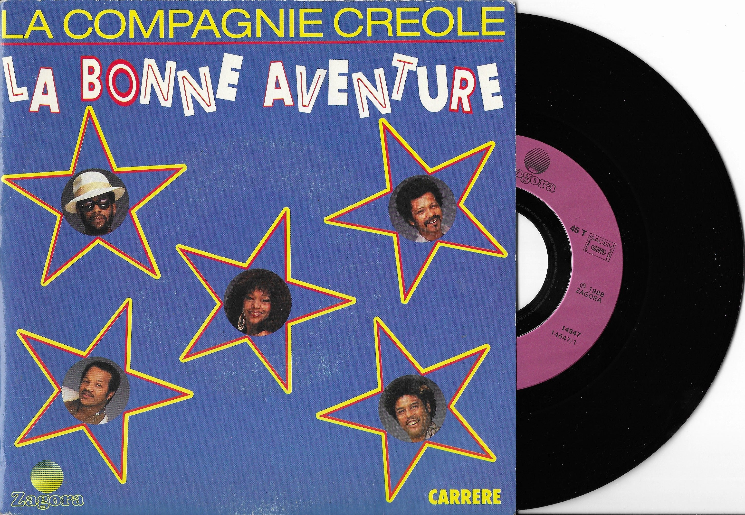 Disque Vinyle 45 tours Occasion - LA COMPAGNIE CREOLE - La Bonne ...