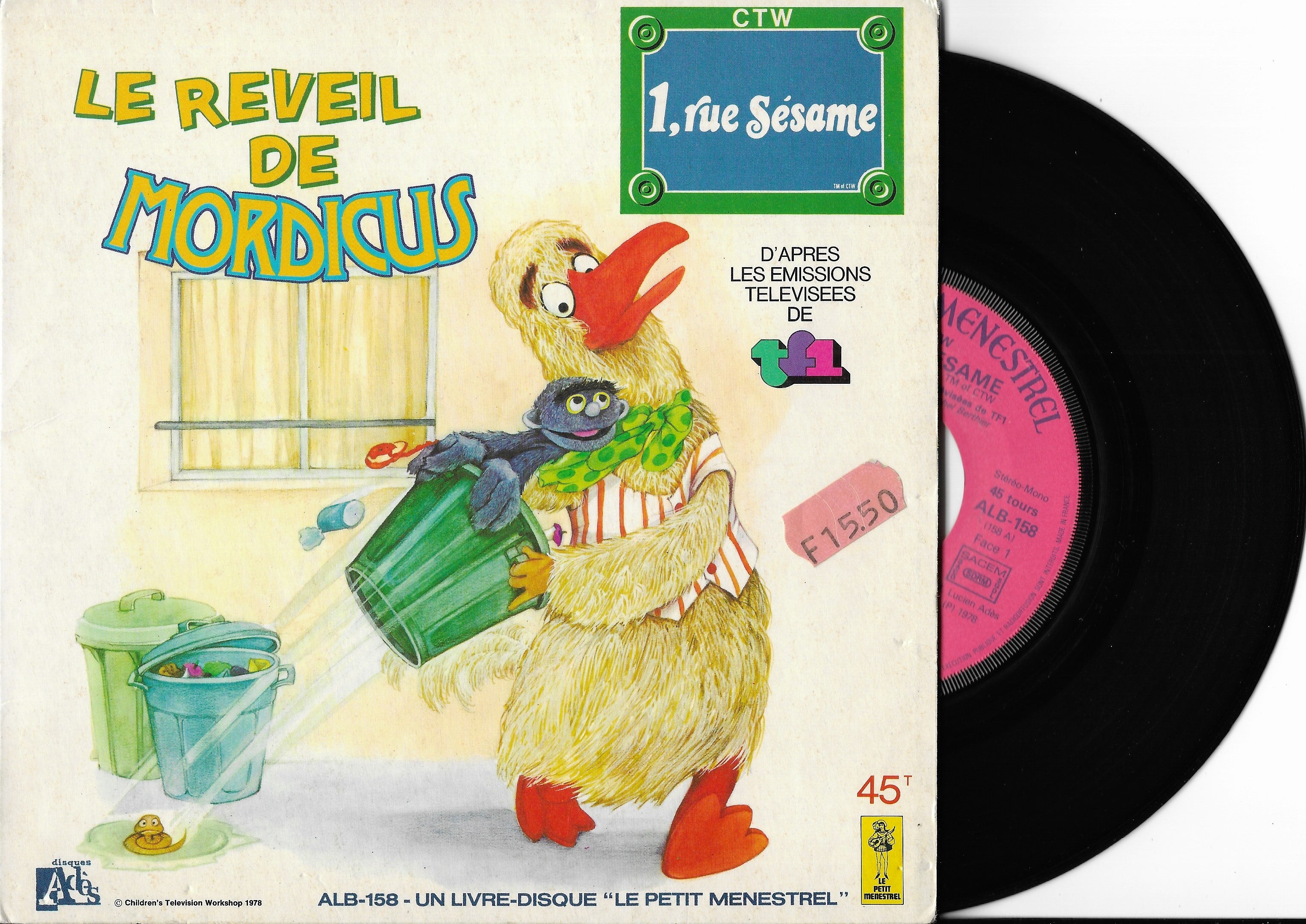 Disque Vinyle 45 tours Occasion - 1 RUE SESAME - Le Réveil De Mordicus ...