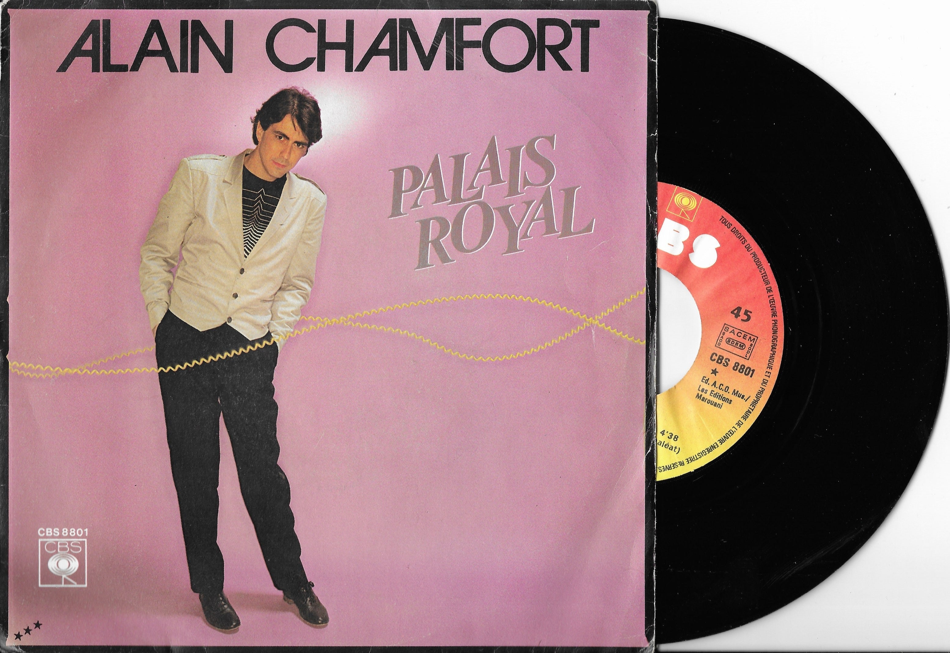Disque Vinyle 45 tours Occasion - ALAIN CHAMFORT - Palais Royal – digg ...