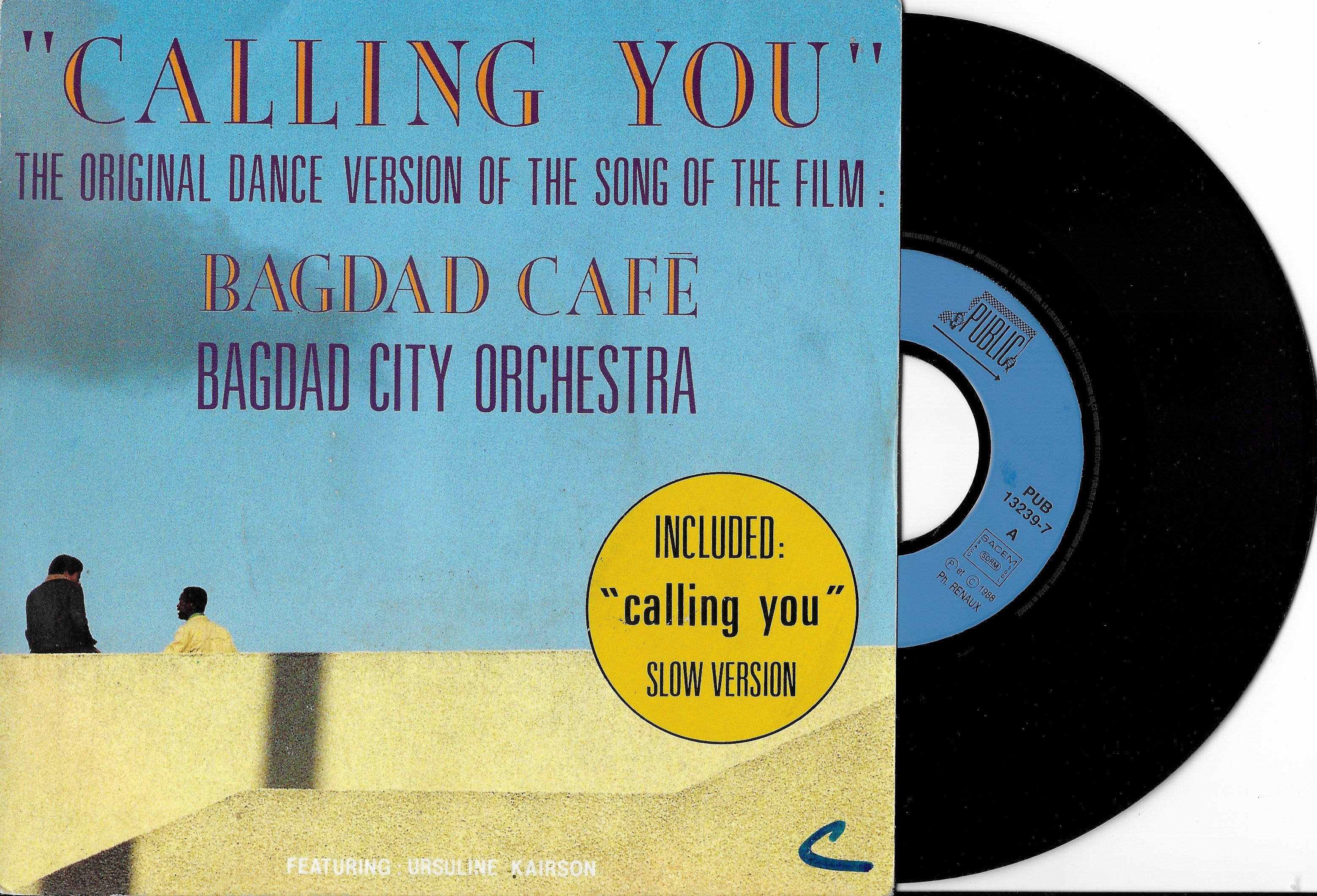 Disque Vinyle 45 tours Occasion - BAGDAD CITY ORCHESTRA - Calling You ...
