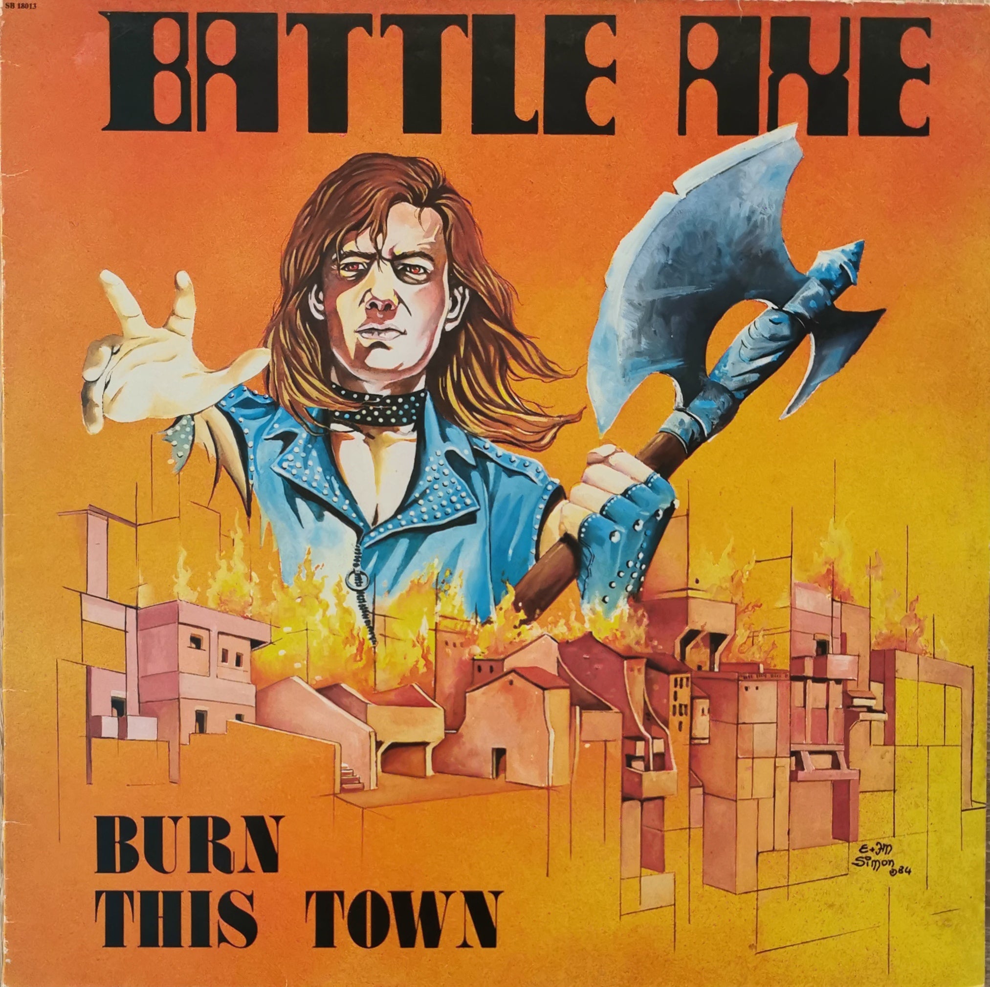 Disque Vinyle 33 tours Occasion - BATTLE AXE - Burn This Town – digg'O ...