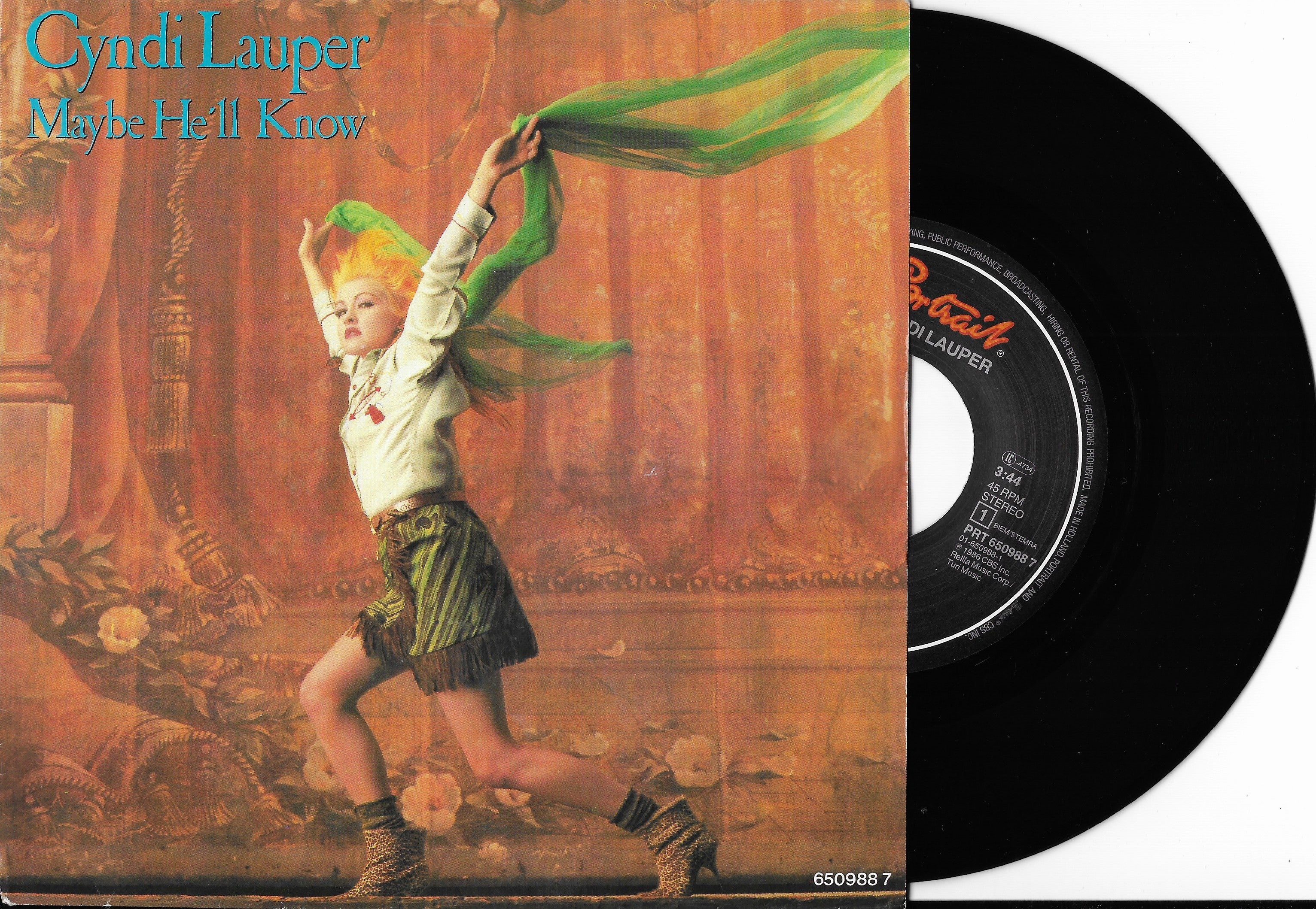 Disque Vinyle 45 tours Occasion - CYNDI LAUPER - Maybe He'll Know ...