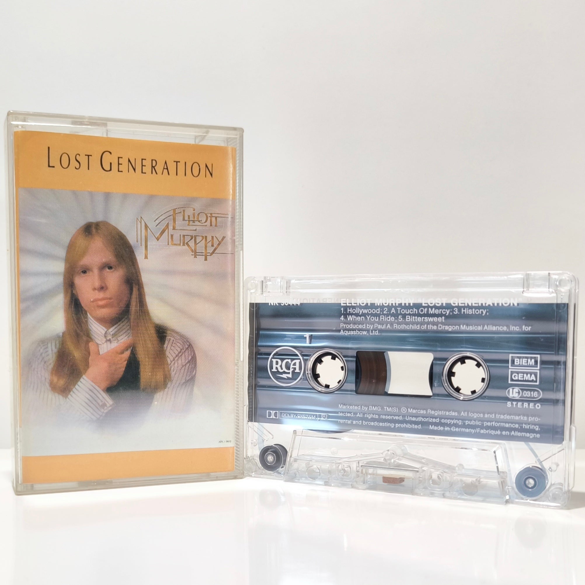 Cassette (K7 Audio) Occasion - ELLIOTT MURPHY - Lost Generation – digg ...