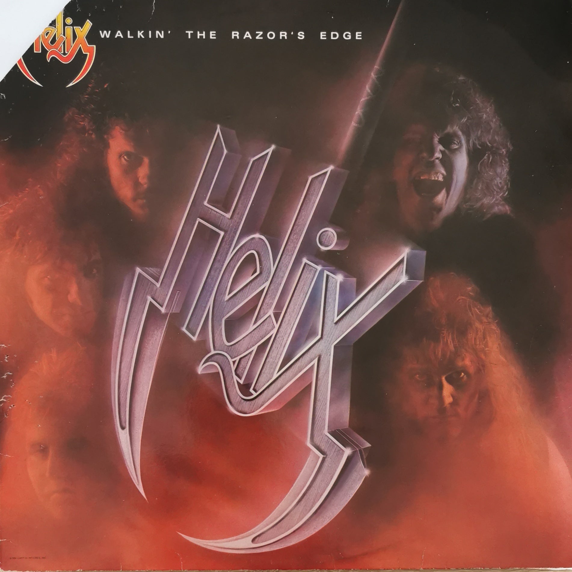 Disque Vinyle 33 tours Occasion - HELIX - Walkin' The Razor's Edge ...