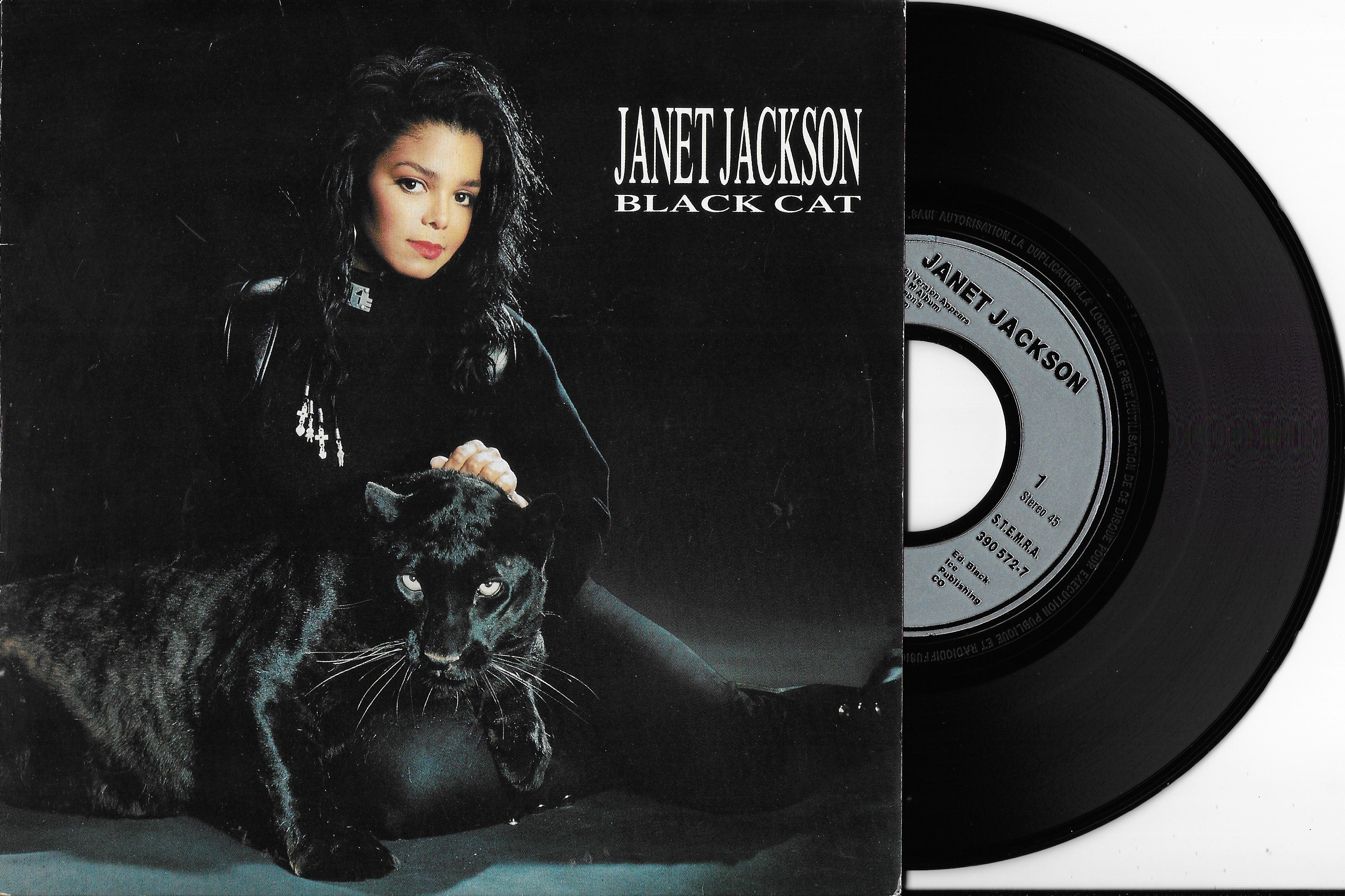 Disque Vinyle 45 tours Occasion - JANET JACKSON - Black Cat – digg'O'vinyl