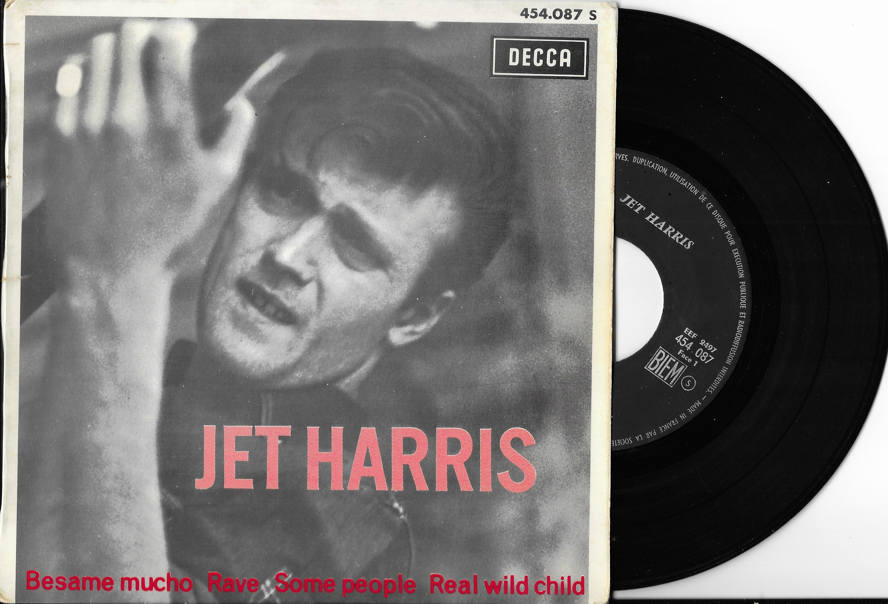 Disque Vinyle 45 tours EP Occasion - JET HARRIS - Jet Harris – digg'O'vinyl