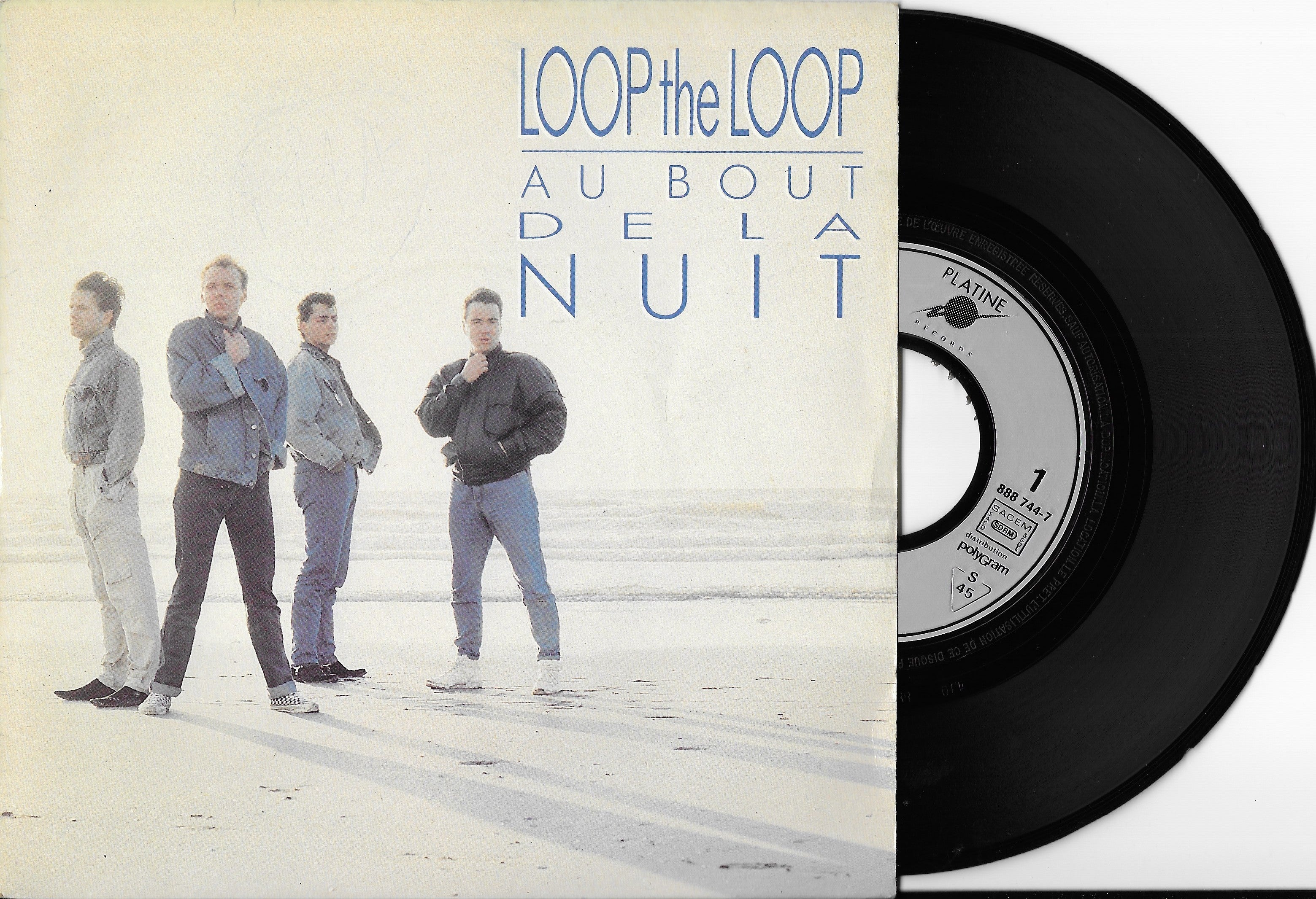 Disque Vinyle 45 tours Occasion - LOOP THE LOOP - Au Bout De La Nuit ...