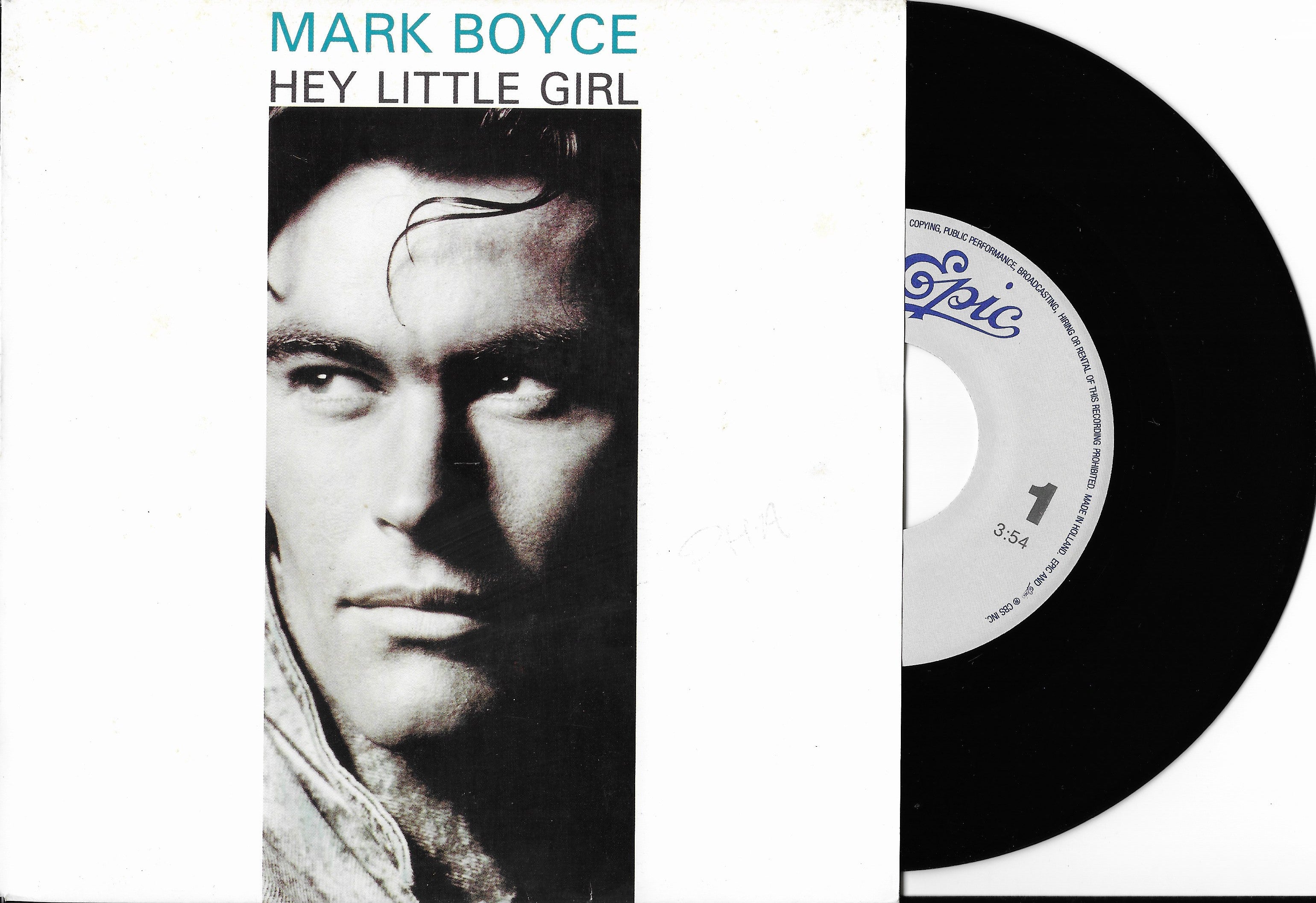 Disque Vinyle 45 tours occasion - MARK BOYCE - Hey Little Girl – digg'O ...