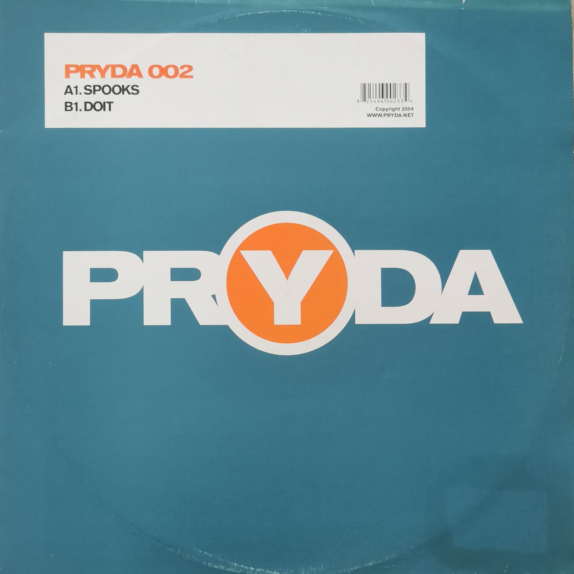 Disque Vinyle Maxi 45 tours Occasion - PRYDA - Spooks / Doit – digg'O'vinyl
