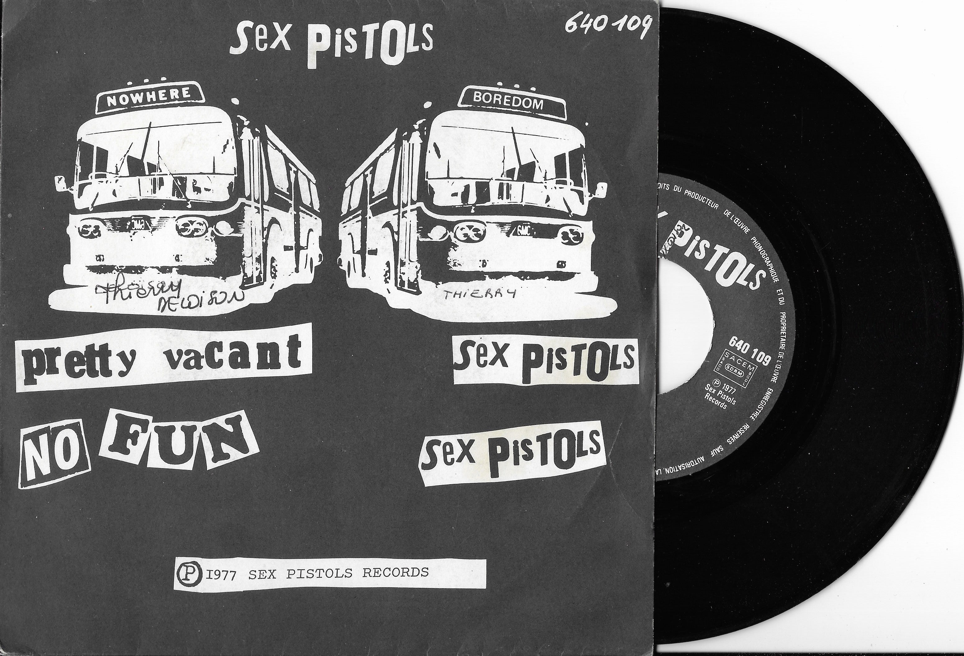 Disque Vinyle 45 tours Occasion - SEX PISTOLS - Pretty Vacant – digg'O ...