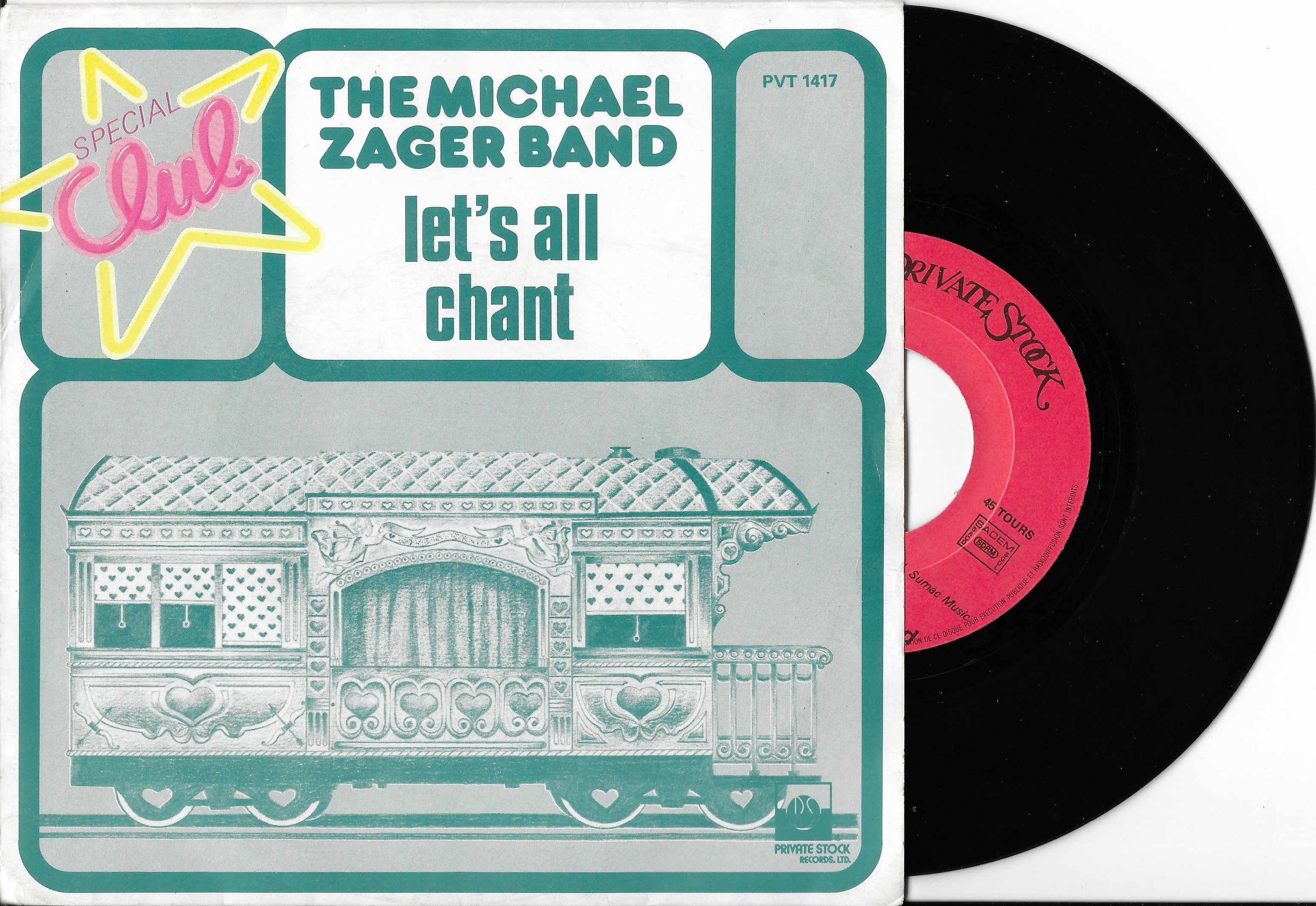 Disque Vinyle 45 tours Occasion - THE MICHAEL ZAGER BAND - Let's All ...