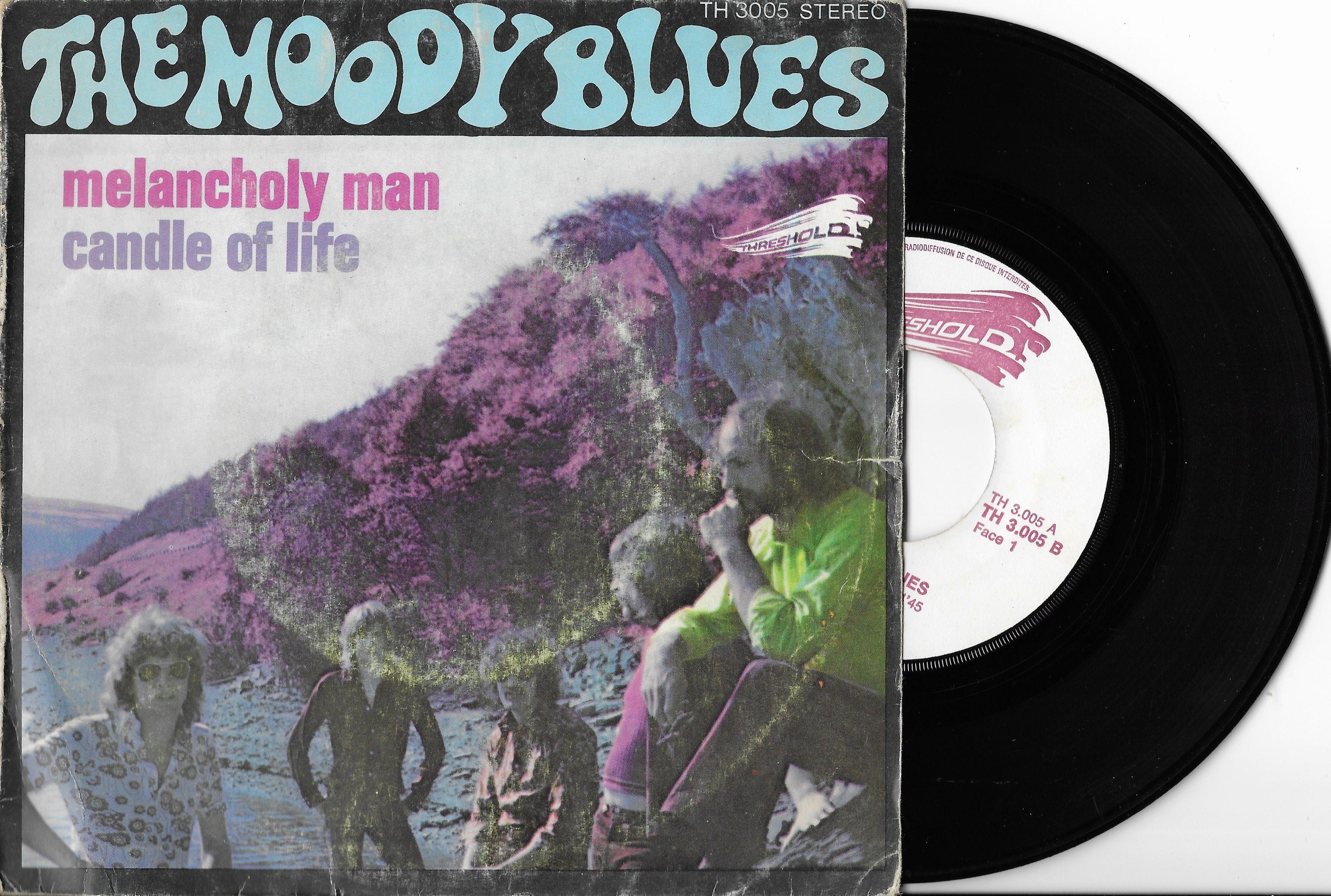 Disque Vinyle 45 tours Occasion - THE MOODY BLUES - Melancholy Man ...
