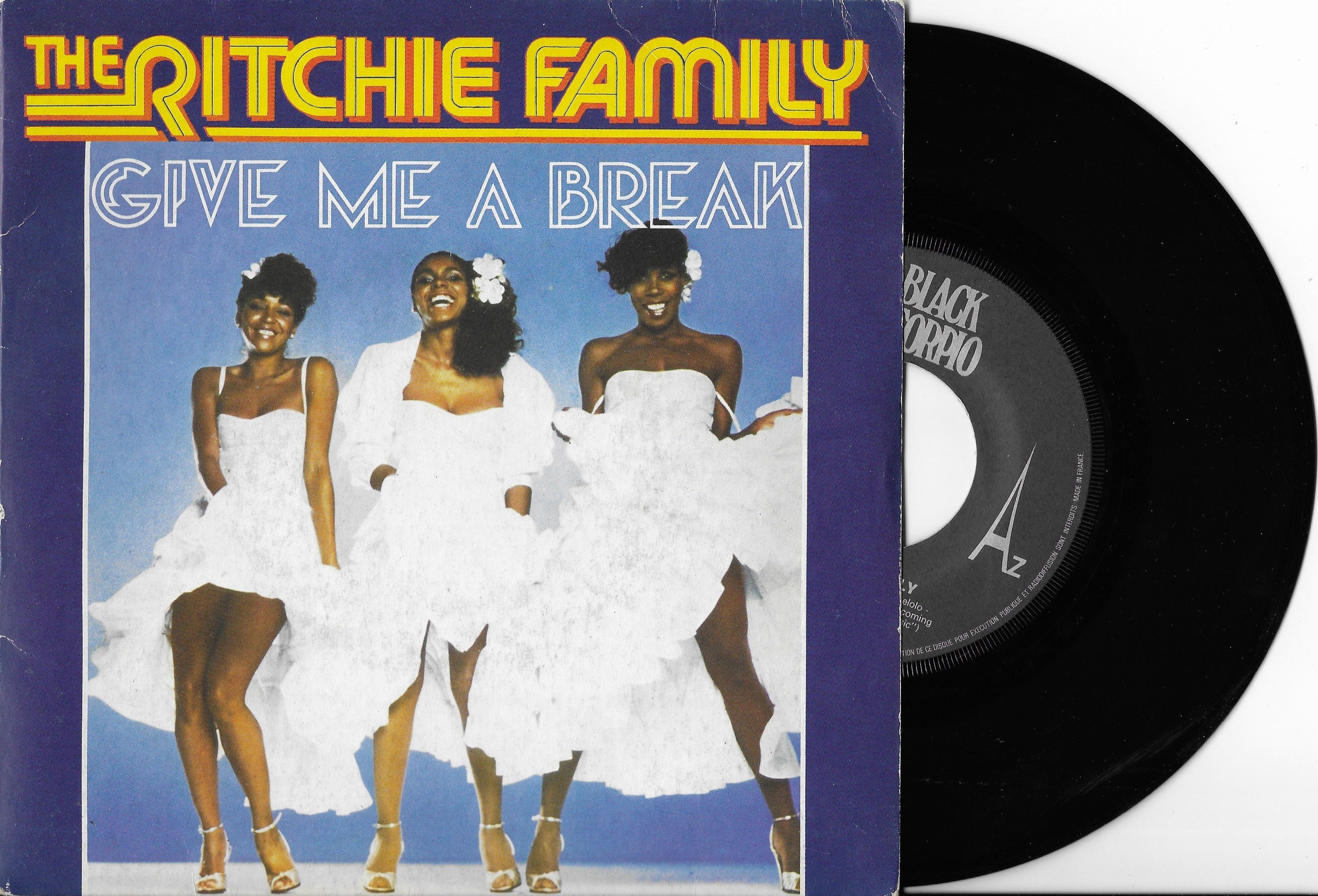 Disque Vinyle 45 tours Occasion - THE RITCHIE FAMILY - Give Me A Break ...