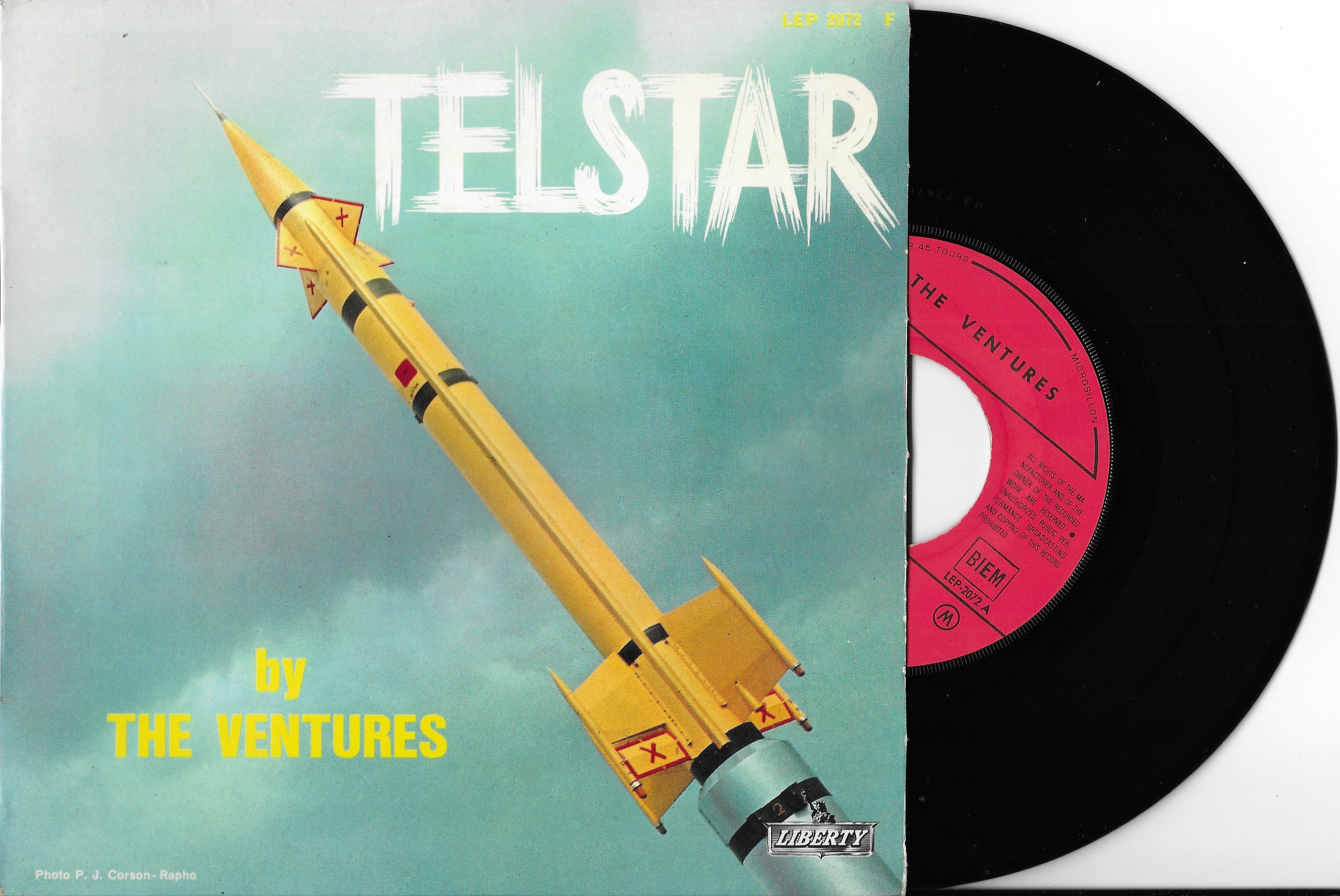 Disque Vinyle 45 tours EP Occasion - THE VENTURES - Telstar – digg'O'vinyl